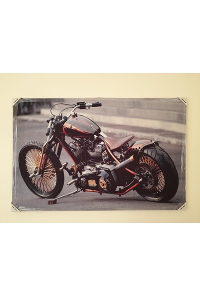 Loupus Muhteşem Eser Harley Motorsiklet Görselli Kanvas Tablo 60X90 Loupus Muhteşem Eser Harley Motorsiklet Görselli Kanvas Tablo 60X90