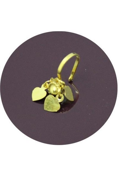 Aykat Sarı Yaldızlı Gümüş Hızma Kıstırmalı Deliksiz Hızma-25