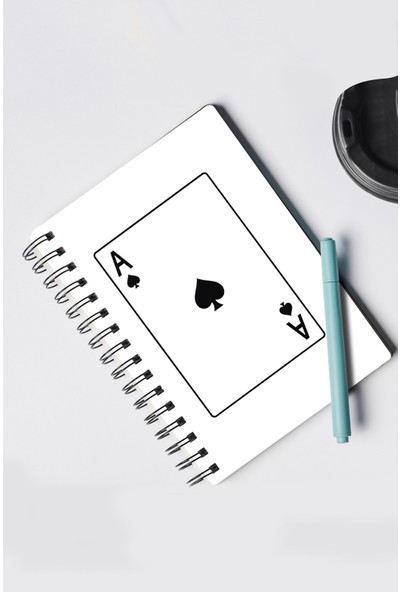 Takivis As Maça Ahşap Kapaklı Mdf Defter Takivis As Maça Ahşap Kapaklı Mdf Defter