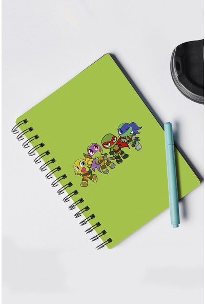 Takivis Ninja Kaplumbağalar Ahşap Kapaklı Mdf Defter Takivis Ninja Kaplumbağalar Ahşap Kapaklı Mdf Defter