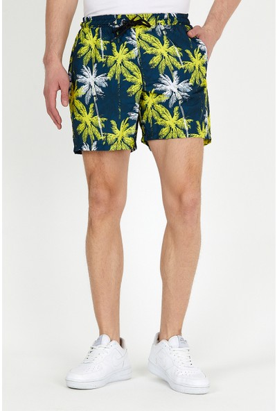 Genıus Store Erkek Deniz Şortu Outdoor Şort Sarı Çiçekli Genıus Store Erkek Deniz Şortu Outdoor Şort Sarı Çiçekli