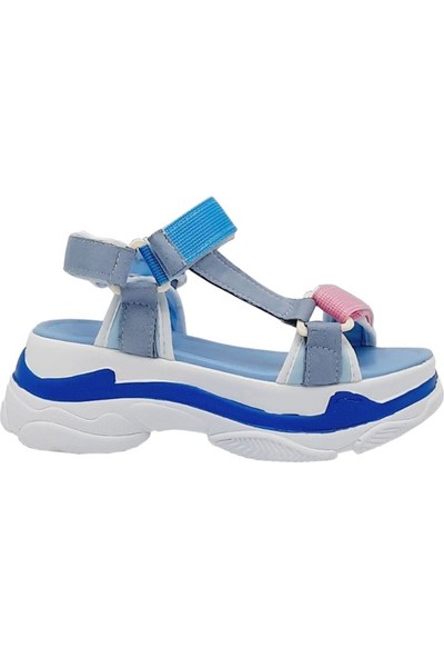 Moulin Shoes 017 229069 Mavi Sandalet