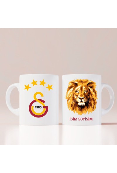 Seç Kişiye Özel Galatasaray Baskılı Seramik Kupa Bardak