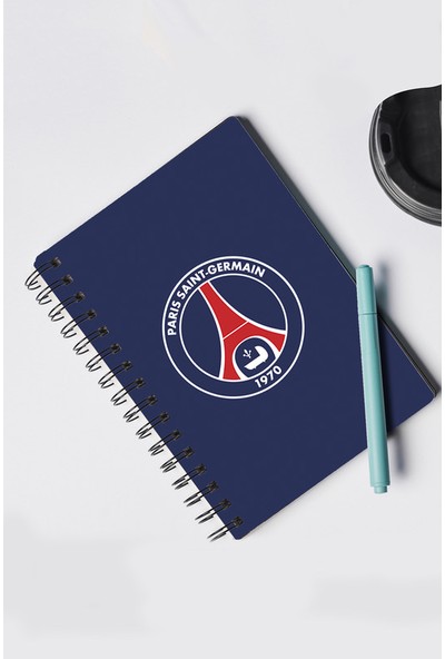 Takivis Paris Saint Germain Psg Ahşap Kapaklı Mdf Defter
