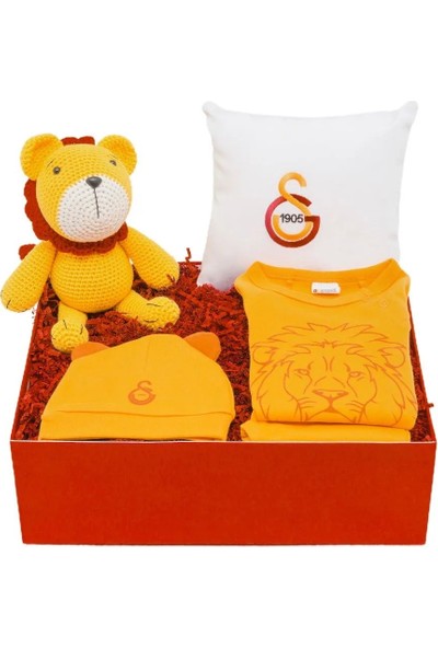Galatasaray Bebek Lisanslı Hastane Çıkış Seti Özel Kutulu