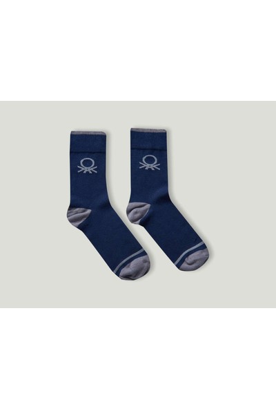 Benetton Logolu Soket Çorap