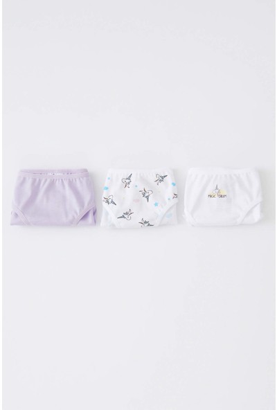 DeFacto Kız Çocuk Defacto Fit 3'lü Slip Külot X0842A622HS DeFacto Kız Çocuk Defacto Fit 3'lü Slip Külot X0842A622HS