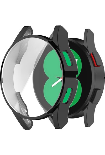 Regetto Samsung Galaxy Watch 4 (44MM) 360 Derece Full Koruma Silikon Siyah Regetto Samsung Galaxy Watch 4 (44MM) 360 Derece Full Koruma Silikon Siyah