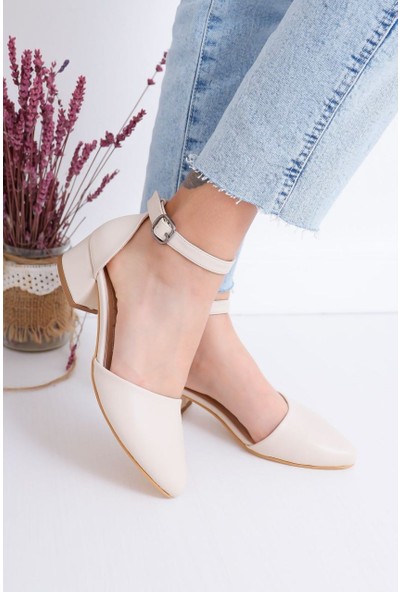 Hayalimdeki Ayakkabı Dary Topuklu Ten Cilt Ayakkabı 37