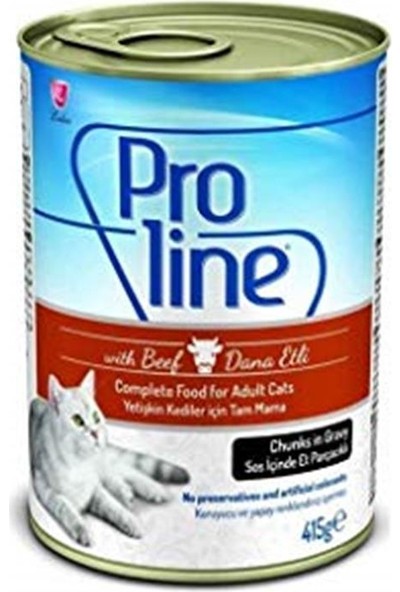 Pro Line Kuzulu Et Parçacikli Köpek Konservesi 415GR
