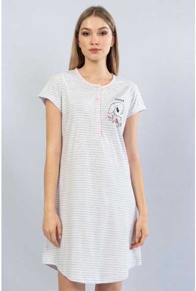 Ilısana Kadın Kısa Kol Gecelik