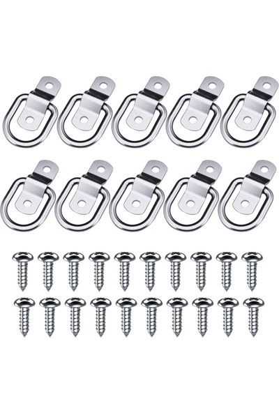 10 Parça D Yüzükler Yüzey Montaj Römork Çapa Noktaları Rv Trucks Atv