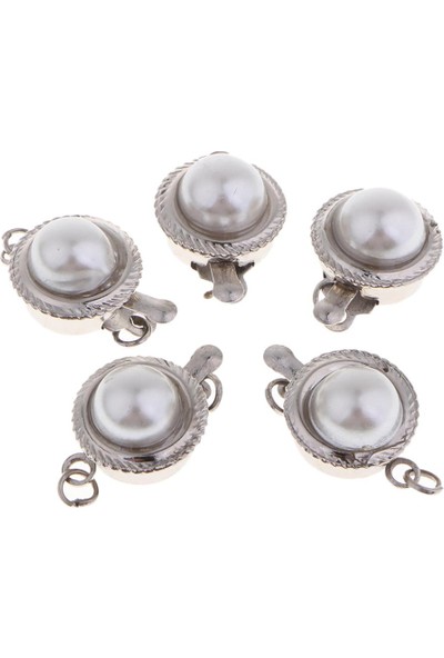 Strade Store 5 Adet Inci Takı Toka Kolye Bilezikler Diy Bağlantı Tokası-Insert Tipi (Yurt Dışından) Strade Store 5 Adet Inci Takı Toka Kolye Bilezikler Diy Bağlantı Tokası-Insert Tipi (Yurt Dışından)