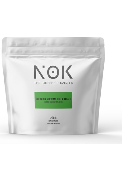 NOK Colombia Supremo Huila Rafael Kavrulmuş Çekirdek Kahve NOK Colombia Supremo Huila Rafael Kavrulmuş Çekirdek Kahve