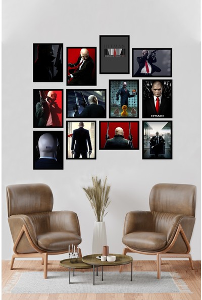 Hitman 12 Parça Mdf Tablo ARF275 Hitman 12 Parça Mdf Tablo ARF275