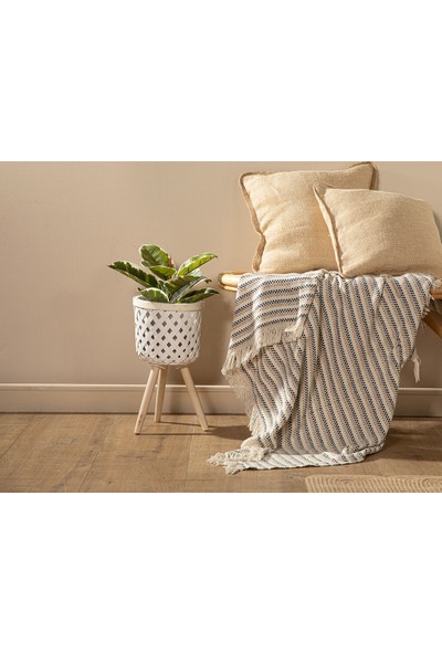 Pure Saksı 21X21X38 cm Beyaz Pure Saksı 21X21X38 cm Beyaz