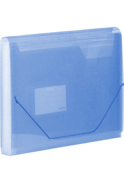 Kraf Körüklü Dosya 13 Cep Lastikli F4302 Mavi Kraf Körüklü Dosya 13 Cep Lastikli F4302 Mavi