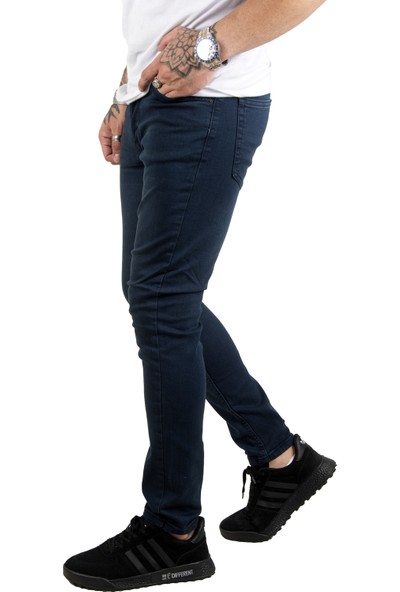 Deepsea Dar Kesim Likralı Beş Cepli Düğmeli Erkek Kot Pantolon 2104680 Deepsea Dar Kesim Likralı Beş Cepli Düğmeli Erkek Kot Pantolon 2104680