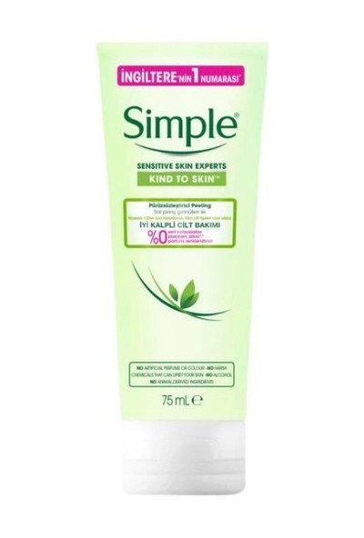 Simple Pürüzsüzleştirici Peeling 75 ml x 2 Adet Simple Pürüzsüzleştirici Peeling 75 ml x 2 Adet