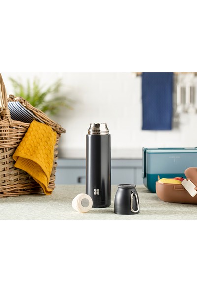 English Home Jena Paslanmaz Çelik Termos 500 ml Antrasit
