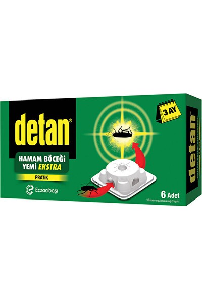 Detan Hamam Böceği Yemi 6 Li