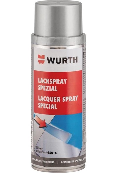 Würth Gümüş 650CC Isıya Dayanıklı Sprey Boya Würth Gümüş 650CC Isıya Dayanıklı Sprey Boya