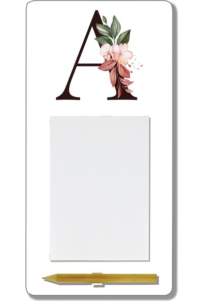 Gizeo Concept Çiçekli A Harfi Desenli Buzdolabı Magneti Gizeo Concept Çiçekli A Harfi Desenli Buzdolabı Magneti