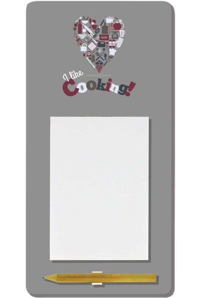 Gizeo Concept Yemek Yapmayı Seviyorum Yazılı Buzdolabı Magneti Gizeo Concept Yemek Yapmayı Seviyorum Yazılı Buzdolabı Magneti