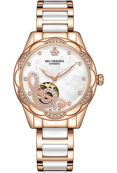 Muzi Müzik Notası Mekanik Su Geçirmez Kadın Kol Saati (Yurt Dışından)