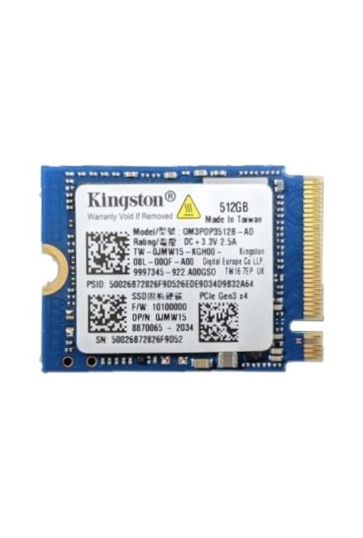 Kingston 0M3PDP35128 512GB M.2 Nvme SSD Kingston 0M3PDP35128 512GB M.2 Nvme SSD