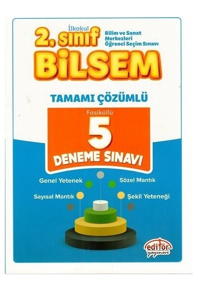 Editör Yayınları 2. Sınıf BİLSEM 5 Çözümlü Deneme Sınavı