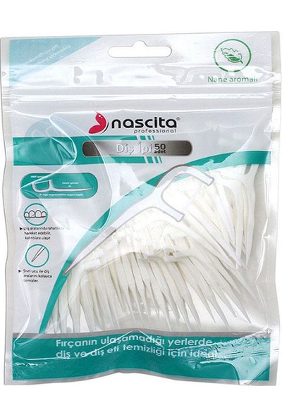 Nascita Nane Aromalı Kürdanlı Diş İpi 50'li Nascita Nane Aromalı Kürdanlı Diş İpi 50'li