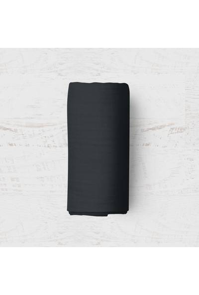 Maki Siyah 120X200 Tek Kişilik Lastikli Çarşaf Ve Y.Kılıfı