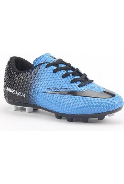 Walked 401 Mavi Krampon Çim Erkek Çocuk Futbol Spor Ayakkabı