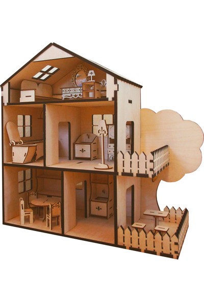 Ahşap Toys Ahşap Bebek Evi