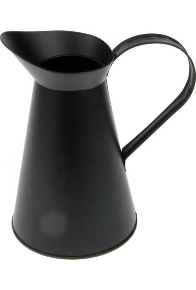Lemonsshop İtalyan Siyah Metal Vazo