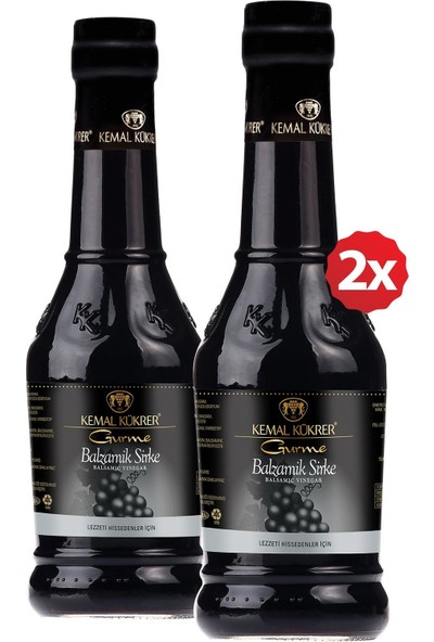 Kemal Kükrer Gurme Balzamik Sirke 500 ml 2' Li Paket Kemal Kükrer Gurme Balzamik Sirke 500 ml 2' Li Paket