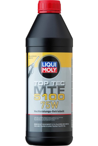 Lıquı-Moly Liqui Moly Top Tec MTF 5100 75W Yarı Tam Otomatik Şanzıman Yağı 1lt 28042 Lıquı-Moly Liqui Moly Top Tec MTF 5100 75W Yarı Tam Otomatik Şanzıman Yağı 1lt 28042