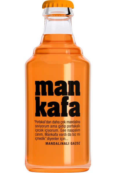 Mankafa Mandalinalı Gazoz Cam 250 ml