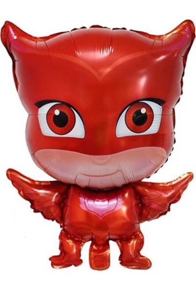 Balonpark 1 Adet Pijamaskeliler Baykuş Kız Folyo Balon Pija Masks Uçan Balon