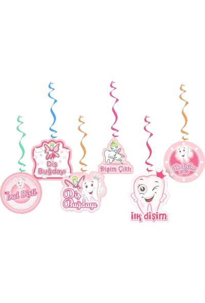Balonpark 6lı Pembe İlk Dişim Partisi Diş Buğdayı Organizasyon Yazı Süsler Balonpark 6lı Pembe İlk Dişim Partisi Diş Buğdayı Organizasyon Yazı Süsler