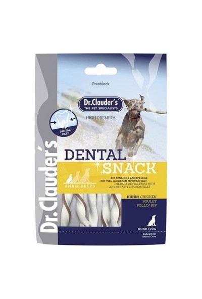 Dr.Clauders Dental Snack Tavuklu Diş Sağlığı Köpek Ödülü 80 Gr