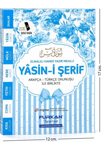 Furkan Mevlüt İçin Yasin Kitabı Çanta Boy Mavi Furkan Mevlüt İçin Yasin Kitabı Çanta Boy Mavi