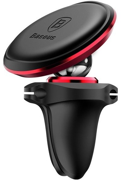 Baseus Araç Telefon Tutucu Kablo Klipsli Kırmızı