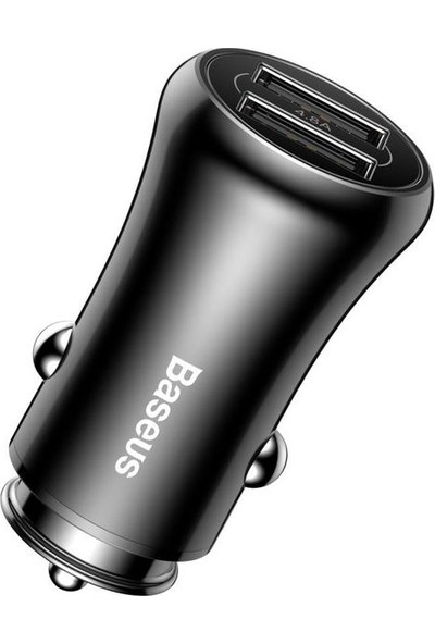 Baseus Gentelman 4.8A Araç Çakmak Şarj Cihazı Siyah