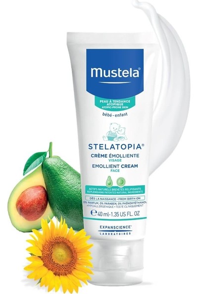 Mustela Stelatopia Emollient Çok Kuru Cilt İçin Yumuşatıcı Yüz Kremi 40 ml Mustela Stelatopia Emollient Çok Kuru Cilt İçin Yumuşatıcı Yüz Kremi 40 ml