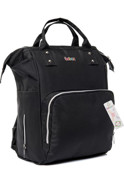 Bebex Bag-Z Organizatör Anne Bebek Bakım Sırt Çantası Siyah/Dark Black