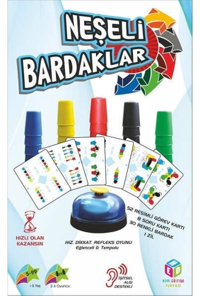 Hobi Eğitim Dünyası Neşeli Bardaklar Hızlı Olan Kazansın Kutu Oyunu Hobi Eğitim Dünyası Neşeli Bardaklar Hızlı Olan Kazansın Kutu Oyunu