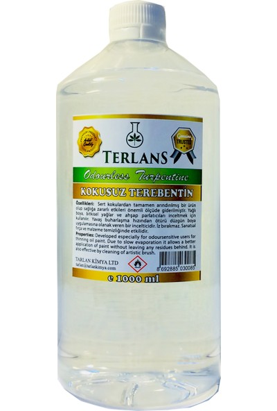 Terlans Kokusuz Terebentin 1000 Ml Terlans Kokusuz Terebentin 1000 Ml