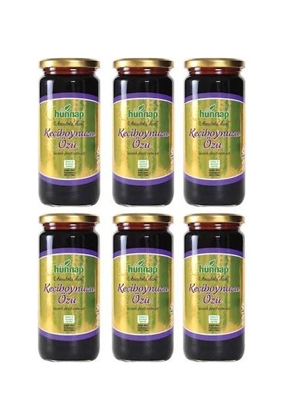 Hünnap Keçiboynuzu Özü Pekmezi 640 Gr x 6 Adet